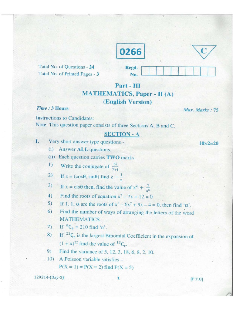 Maths 2a | PDF