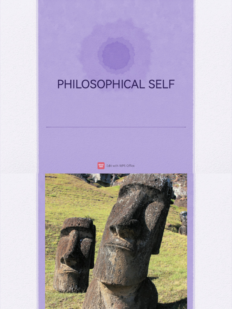 The Philosophical Self | PDF | Soul | Philosophy Of Self