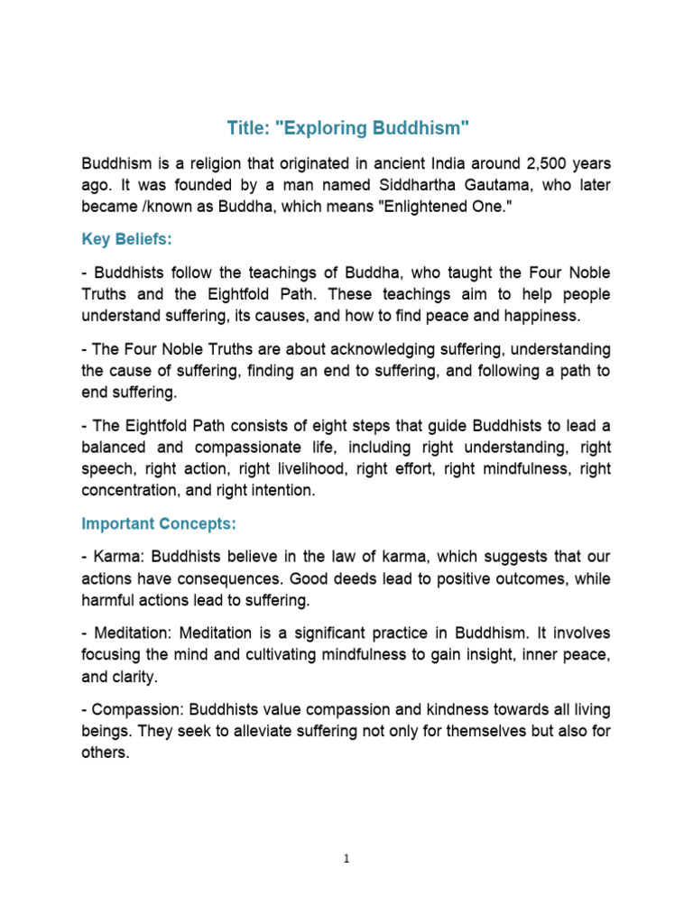 Buddhism | PDF