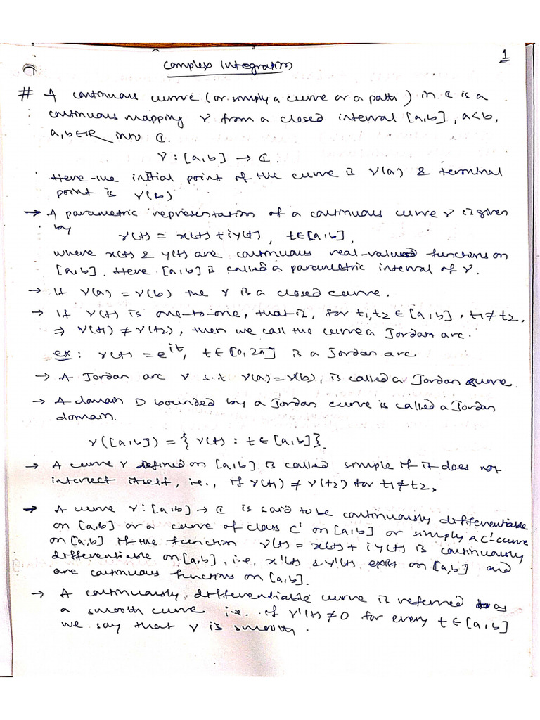 Complex Integration | PDF