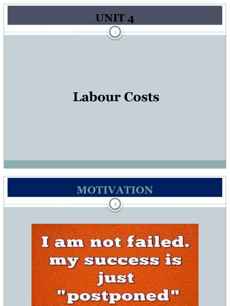 Labour Cost Calculation and Analysis | PDF | Labour Economics | Wage