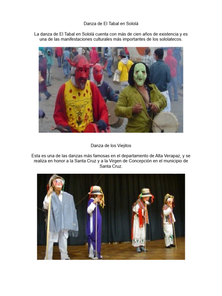 Danza de El Tabal en Sololá | PDF | Ciencias sociales | Historia