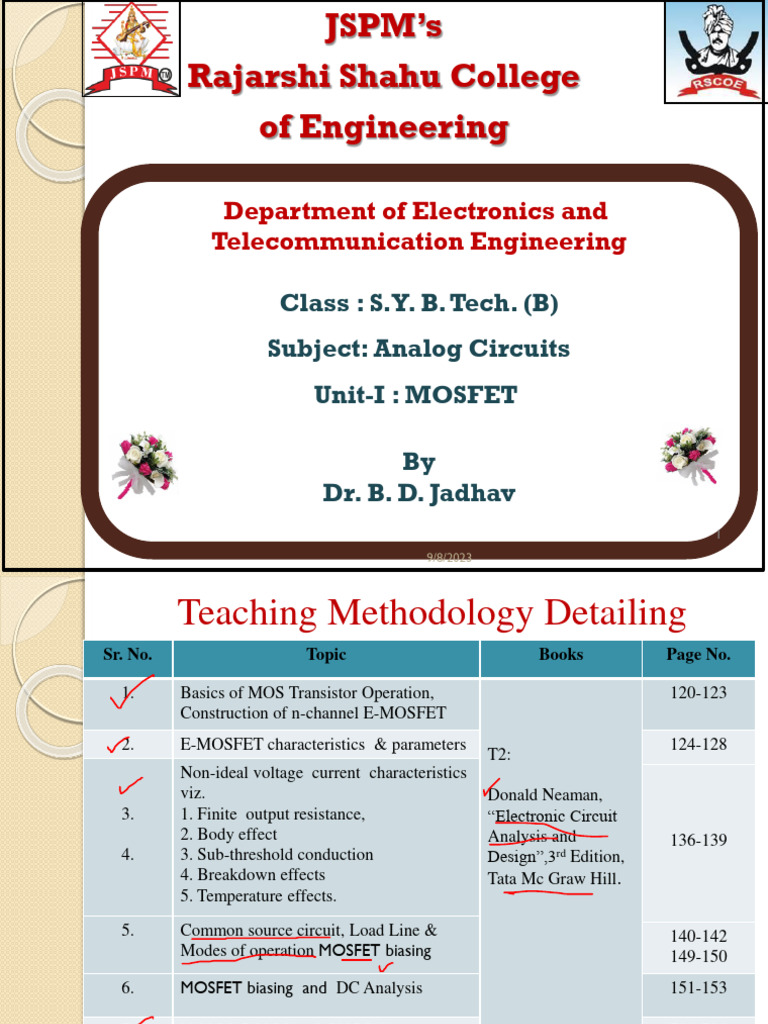 Mosfet 1 Pdf Mosfet Field Effect Transistor