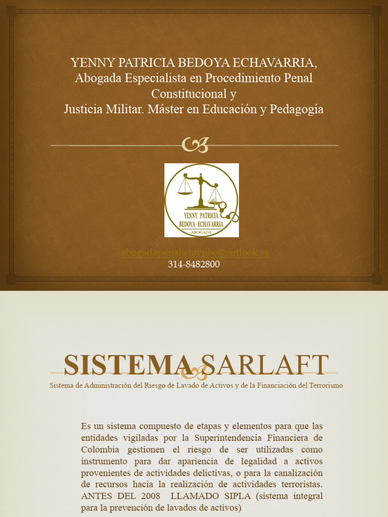 Sistema SARLAFT: Prevención Lavado Activos | PDF | Lavado de dinero ...