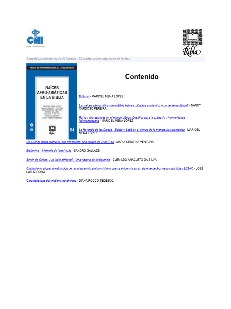 54.raíces Afro-Asiaticas de La Biblia - 1 | PDF | Verdad | Conocimiento