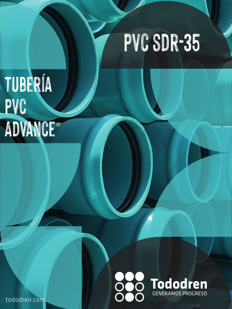 Tubería PVC SDR35 Tododren | PDF | Cloruro de polivinilo | Tubería ...