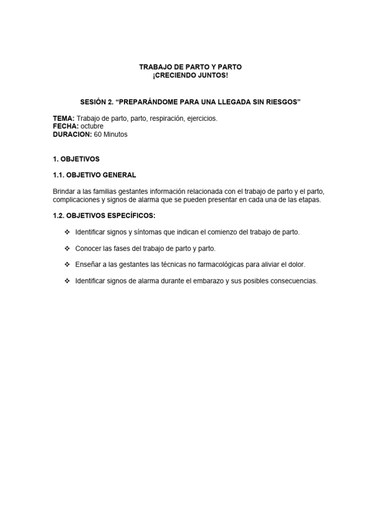 Trabajo de Parto y Parto | PDF | Parto | El embarazo