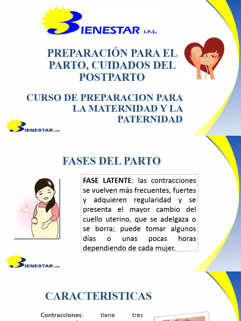 Preparación para El Parto, Cuidados Del Postparto4 | PDF | Parto ...
