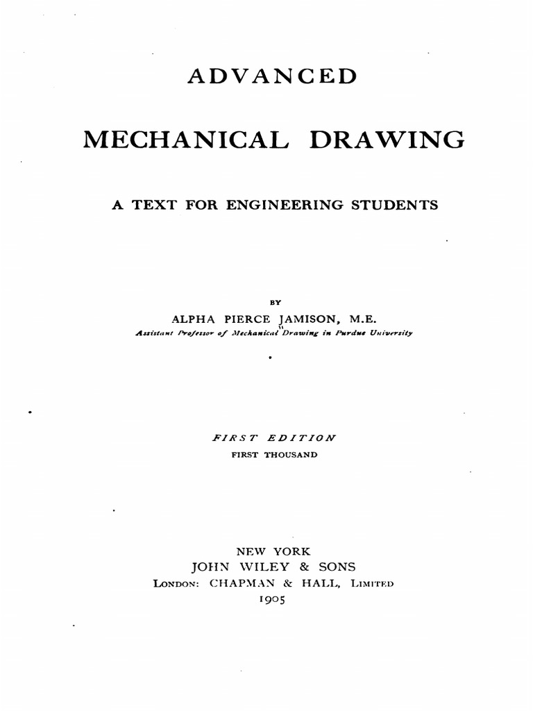 Advanced Mechanical Drawing 1905 | PDF