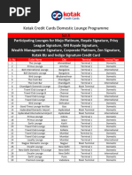 Lounge Access List World PDF | PDF | Economies | Banking Technology