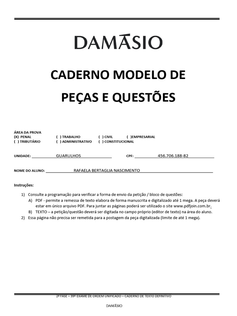 Capa Simulado Damasio | PDF | Tecnologia e Engenharia