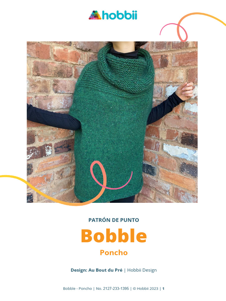 Bobble Poncho Es | PDF | Fibras | Textiles