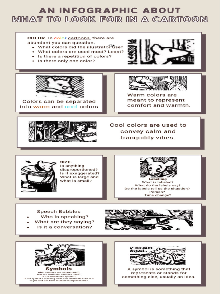 Analyzing Color and Symbols in Cartoons | PDF