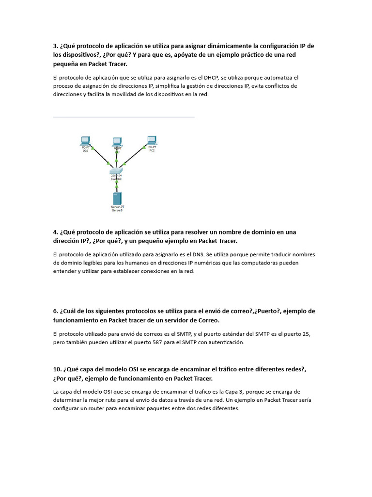 Ejercicios Con Packet Tracer | PDF | Protocolos de internet | Dirección IP