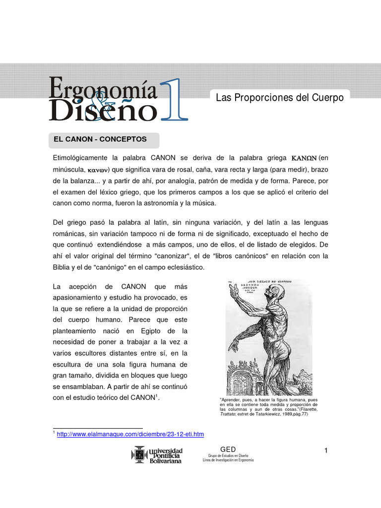 Proporciones Del Cuerpo 2012 Pdf