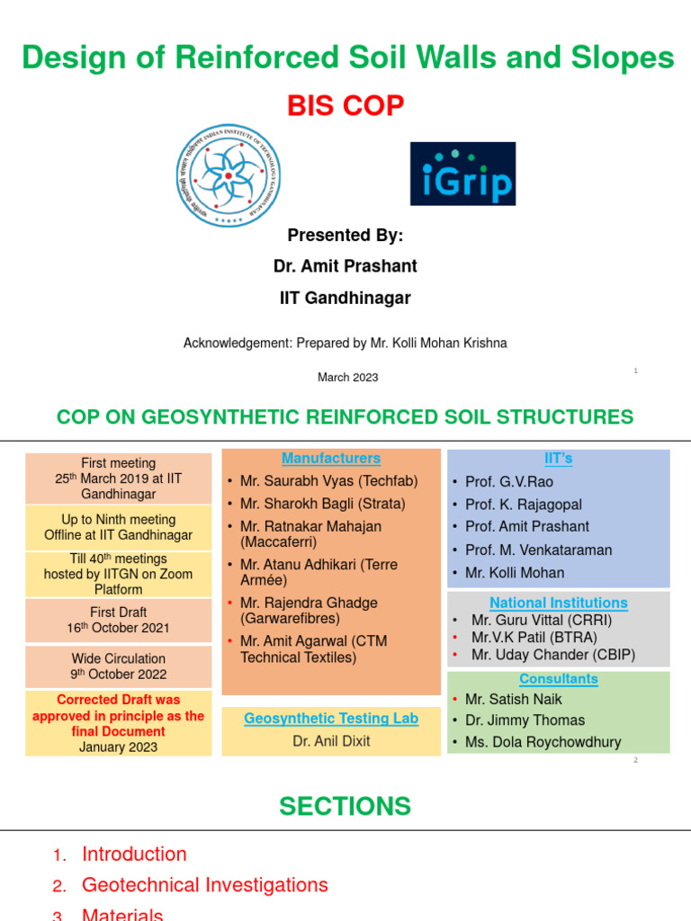 2.walls and Slopes BIS COP at SVNIT | PDF | Concrete | Strength Of ...