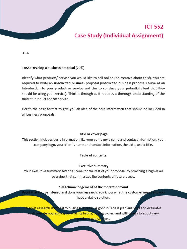 ICT552 Individual Assignment Oct 2022 | PDF | Marketing | Expense