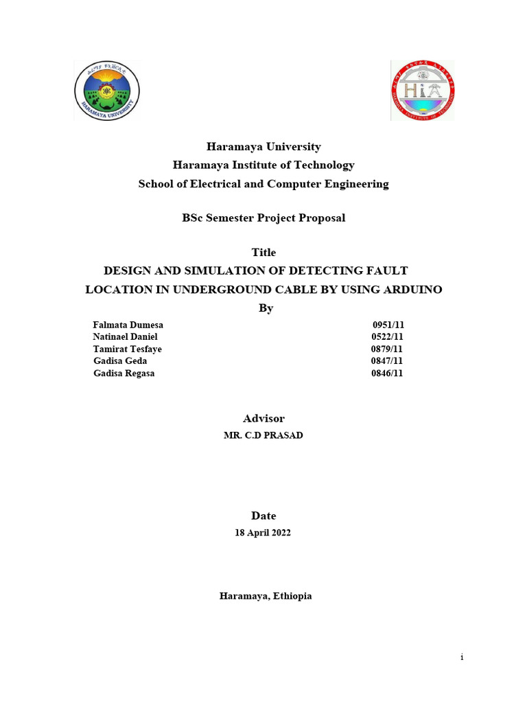 Project Proposal Format Edited 3 | PDF | Rectifier | Arduino