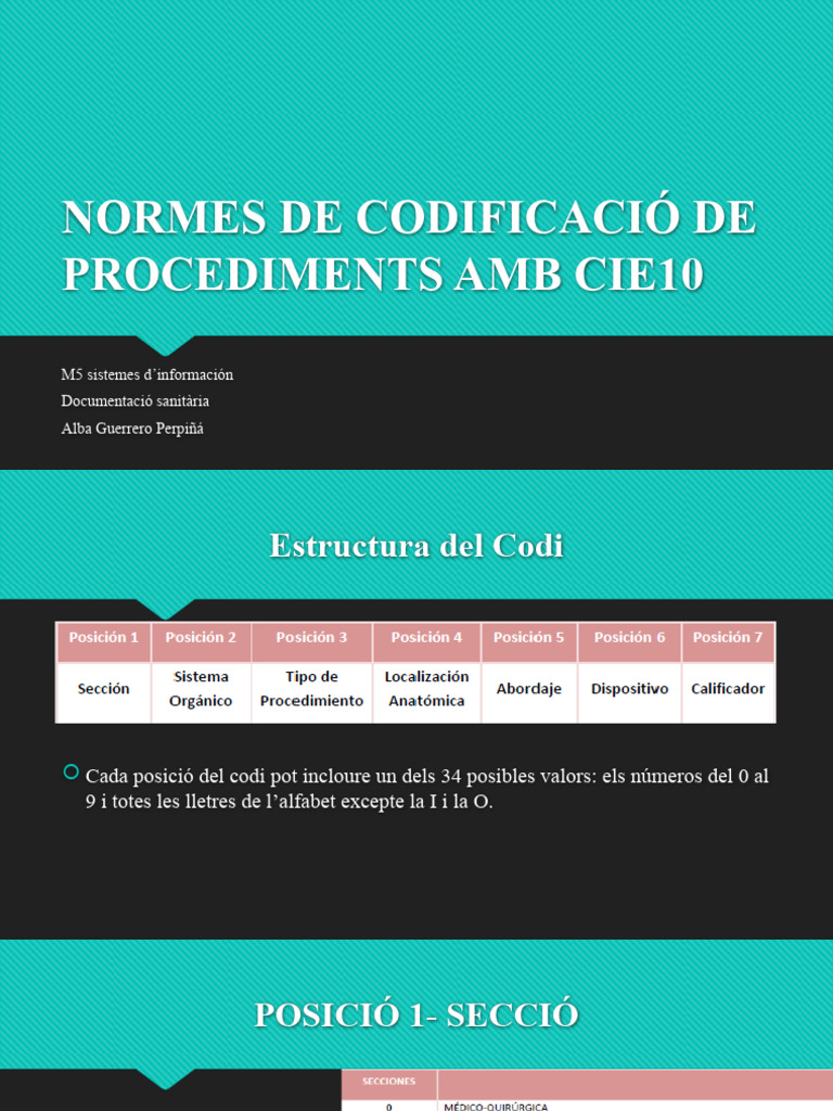 Normes de Codificació de Procediments Amb Cie10 | PDF