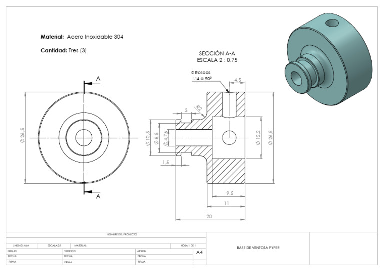 Plano Base Ventosa | PDF
