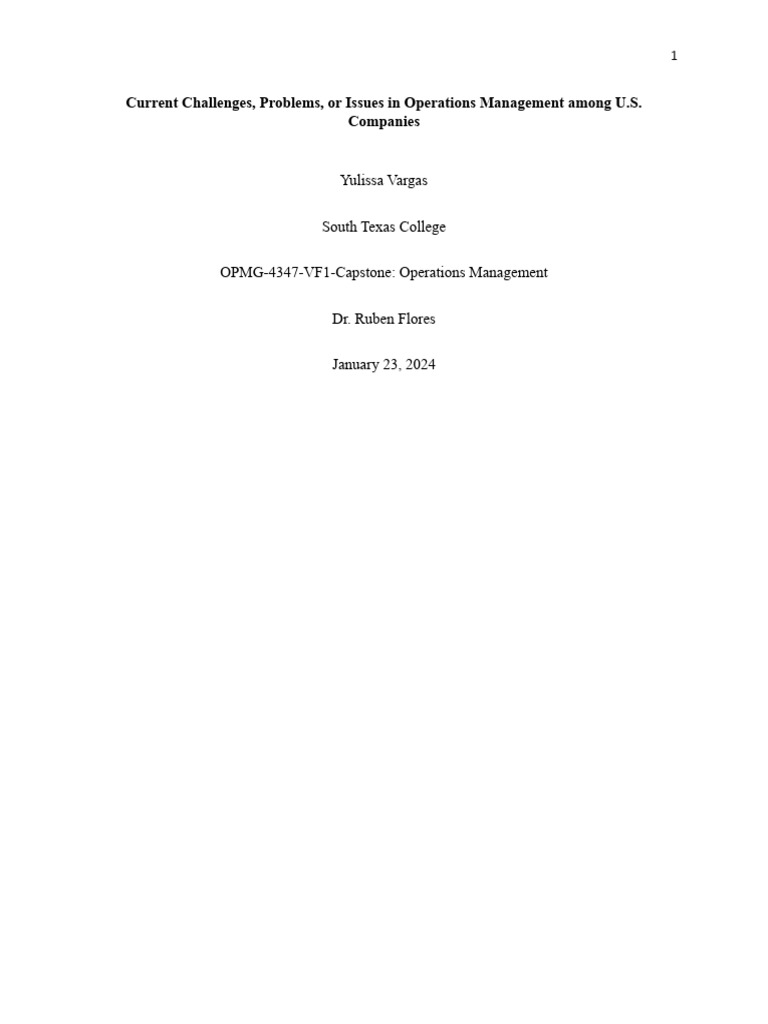 ompg 4347- capstone 3 | PDF