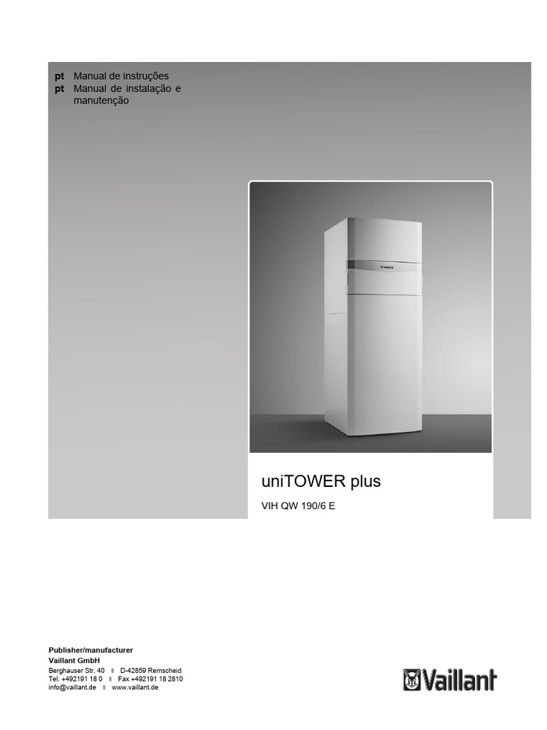 Vaillant - Unitower Plus | PDF