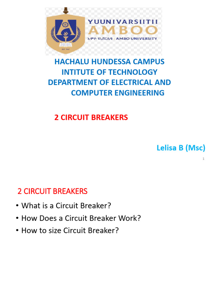 Chap 2 | PDF | Electric Arc | Switch