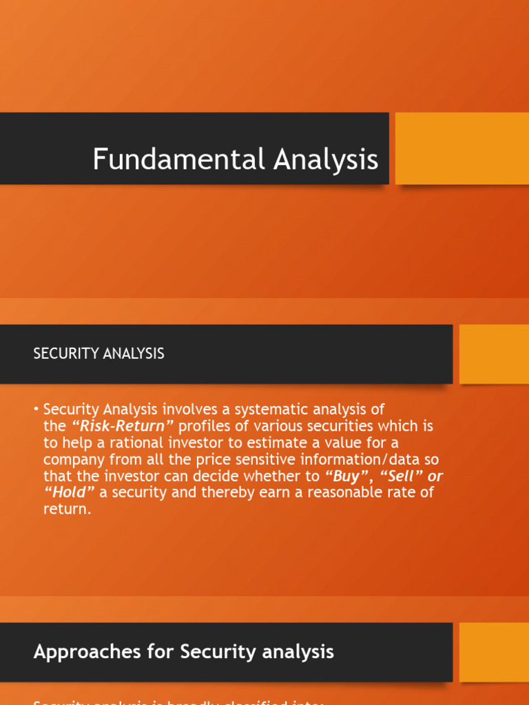 Fundamental Analysis | PDF | Stocks | Interest