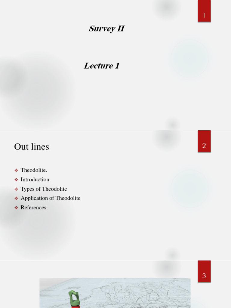 Lecture 1 | PDF | Surveying | Angle