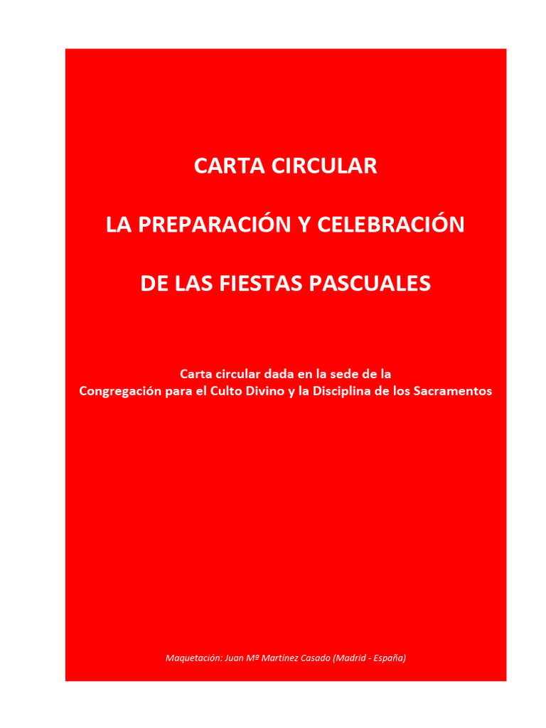 1988 Preparacion y Celebracion de Fiestas Pascuales - JMMC | PDF | Misa ...