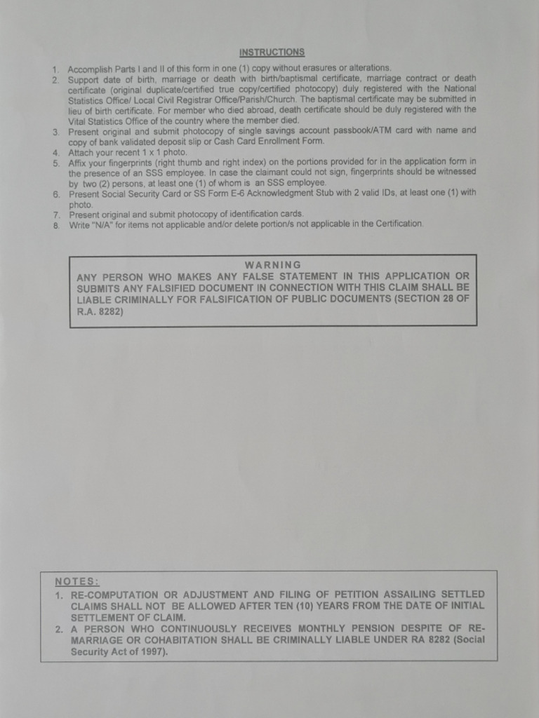 Death Claim Application - Page 2 | PDF