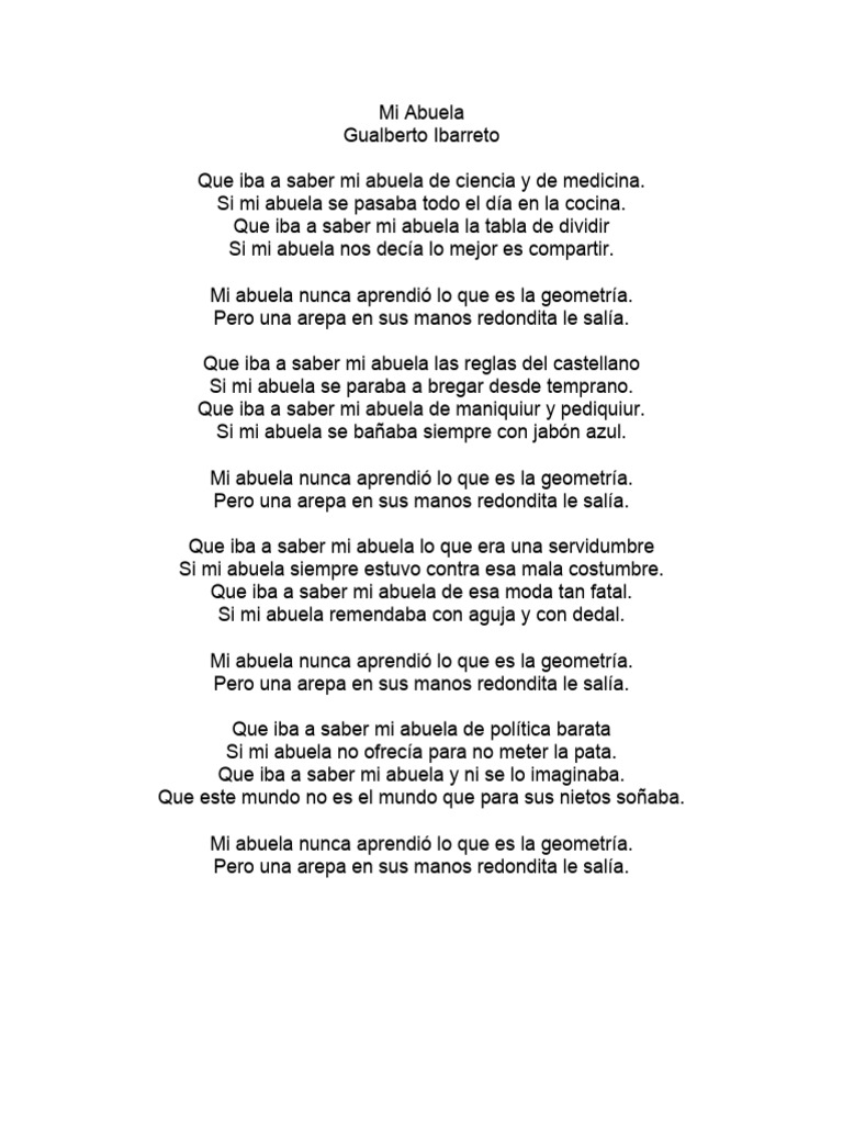 Mi Abuela | PDF