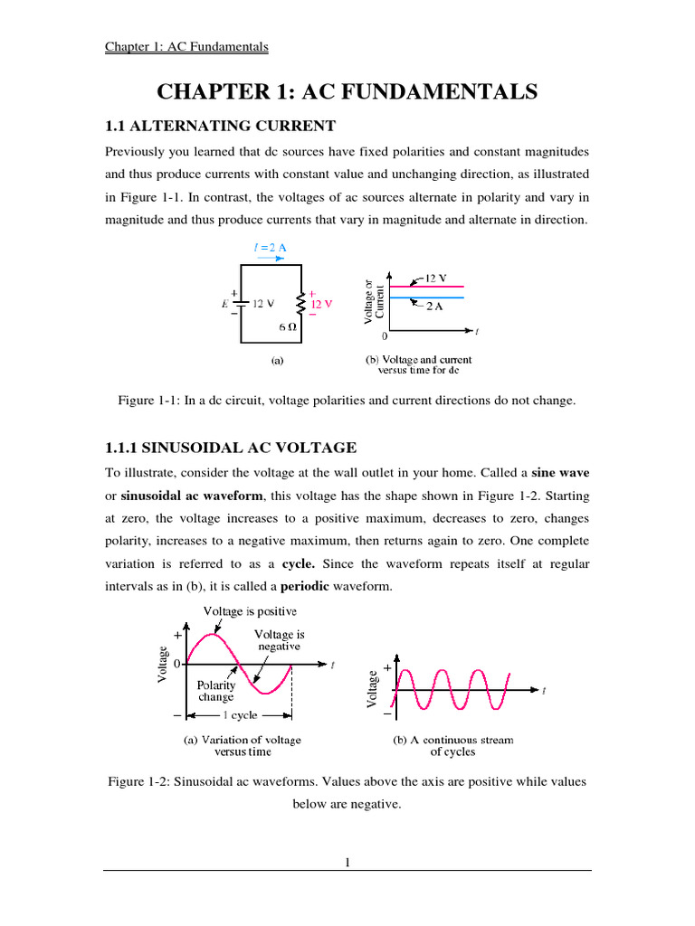 Ch1 AC Current | Download Free PDF | Ac Power | Electrical Impedance