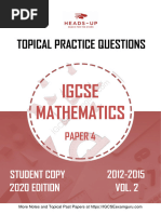 All 60 Topics - Exam Questions - Edexcel IGCSE | PDF | Area | Trigonometry