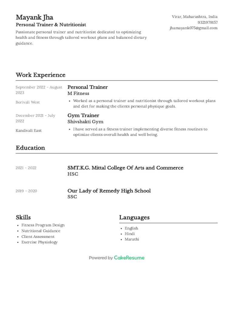 Mayank Jha Resume | PDF