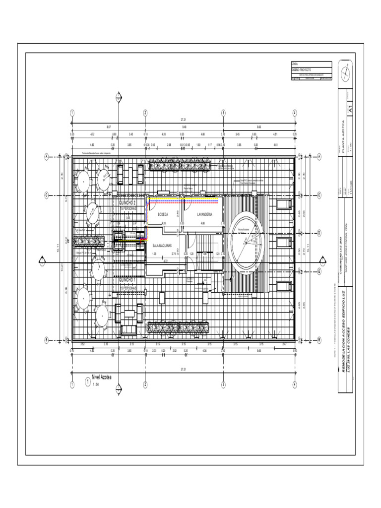 AZOTEA - Sheet - A1 - PLANTA AZOTEA | PDF | Materiales de construcción ...