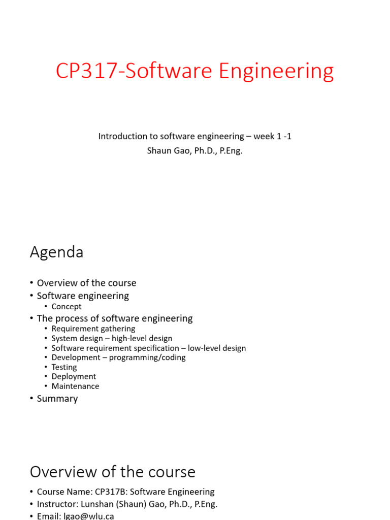 Software Engineering-week1-1-Introduction | PDF | Software | Computer Programming