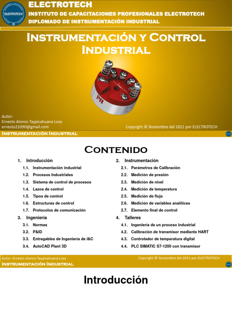 Diplomado Instrumentación Industrial | PDF | Electrónica | Ciencias fisicas