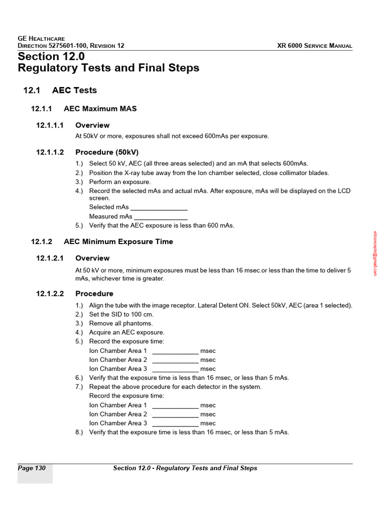 Regulatory Tests and Final Steps | PDF | Exposure (Photography) | Imaging