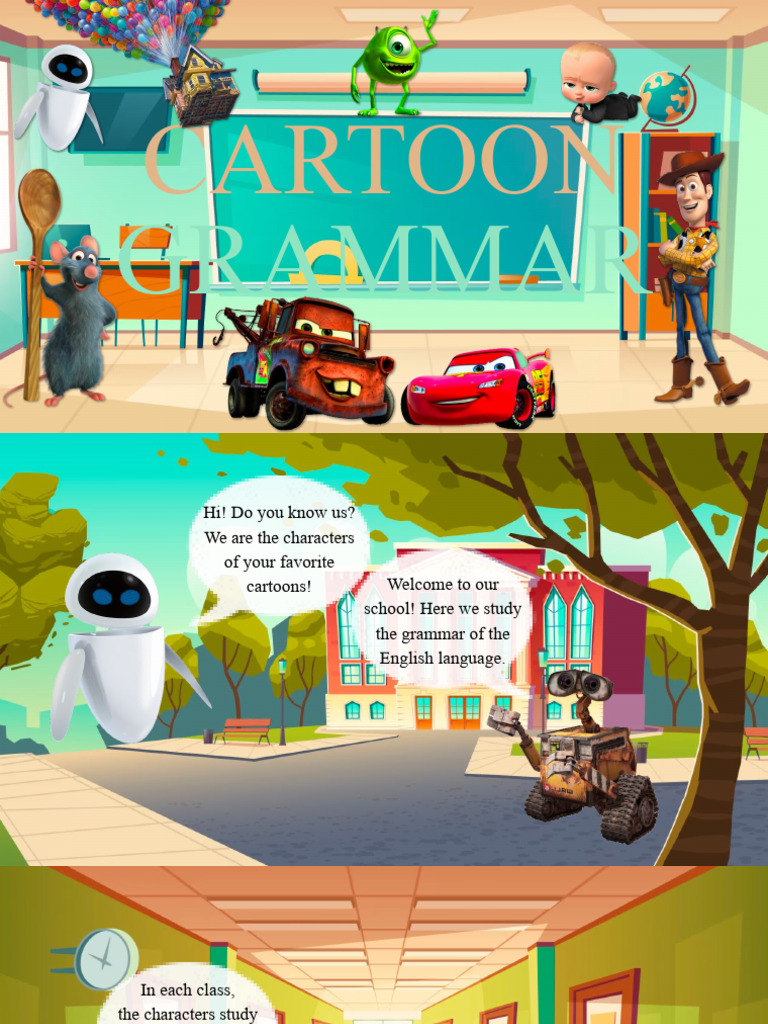 Cartoon Grammar by @dasha - Teach | PDF