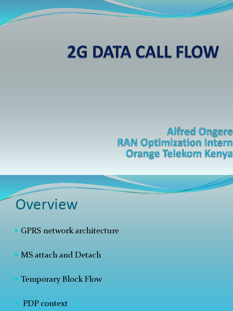 2G Data Call Flow | Download Free PDF | General Packet Radio Service | Electronics