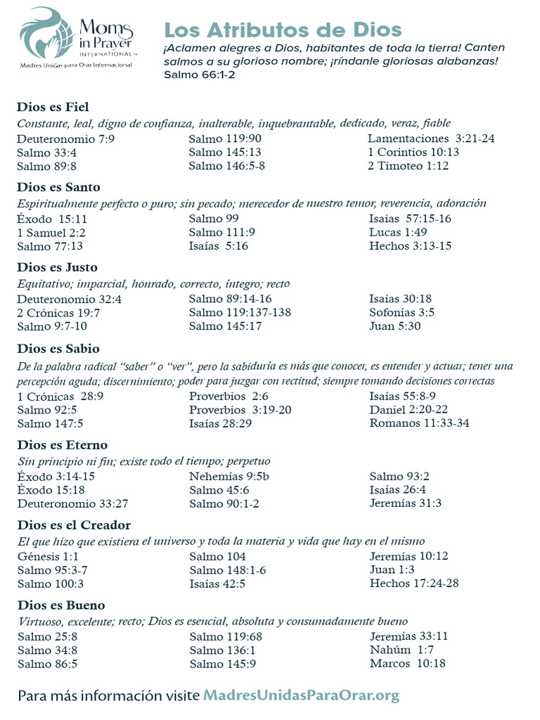 Atributos de Dios | PDF | Literatura antigua | Textos Religiosos