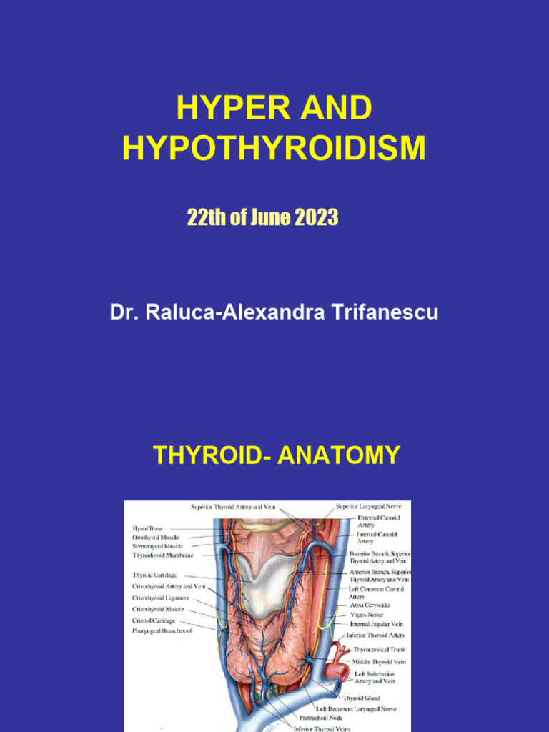 Hypo and Hyperthyroidism 2023 | PDF | Hyperthyroidism | Hypothyroidism