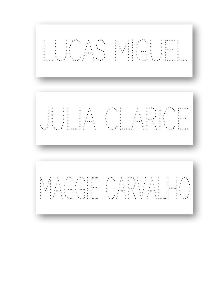 Nomes Pontilhados | PDF