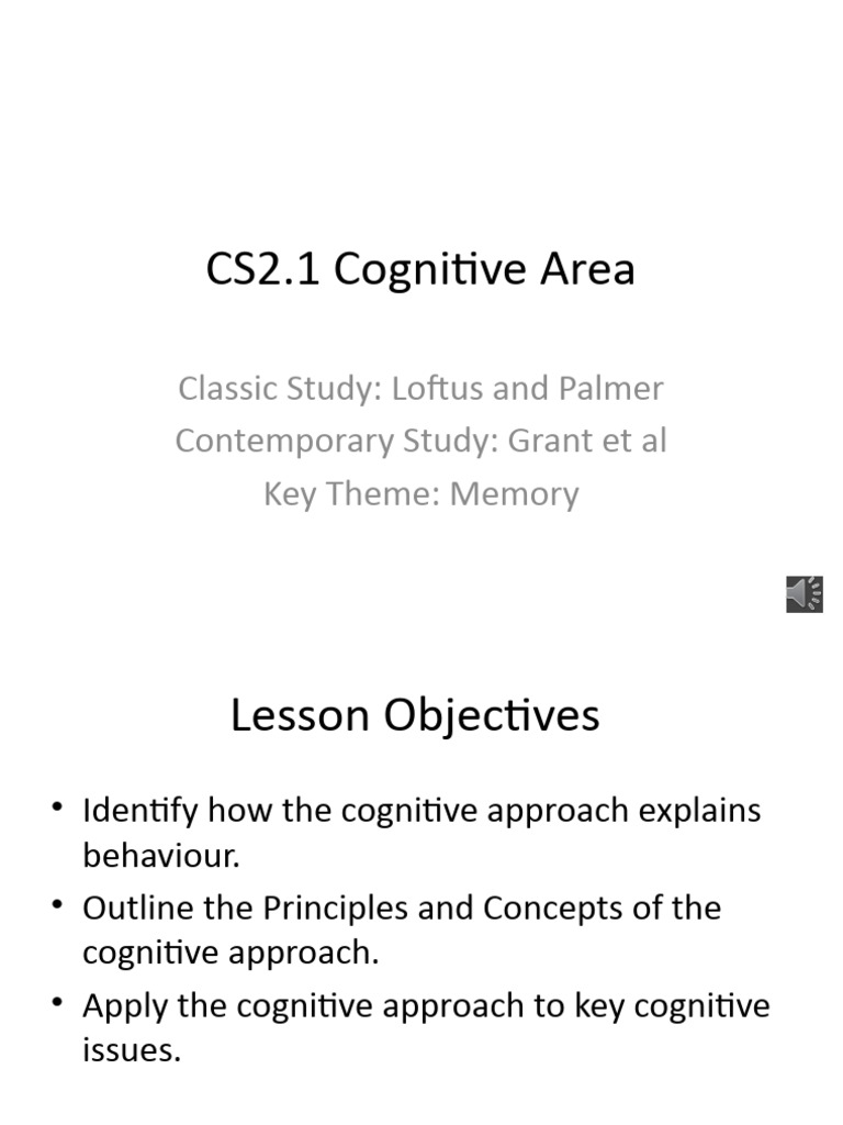 CS2.1 Cognitive Area NARRATION | PDF | Cognitive Psychology | Mind