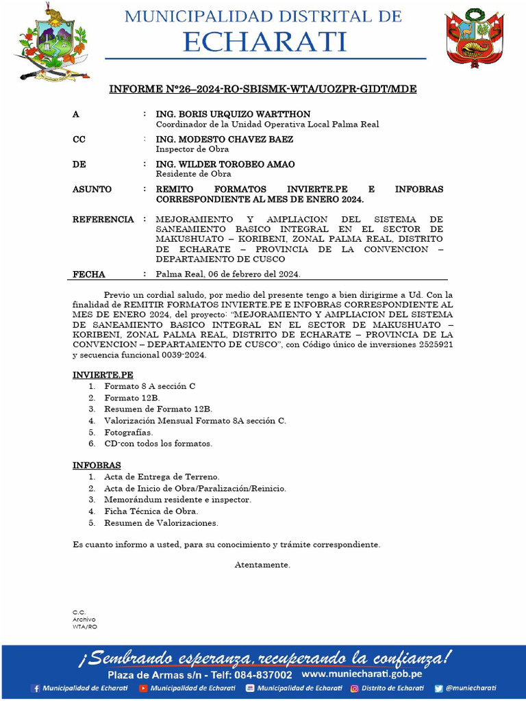 Invierte - Pe e Infobras | PDF | Infraestructura | Economias