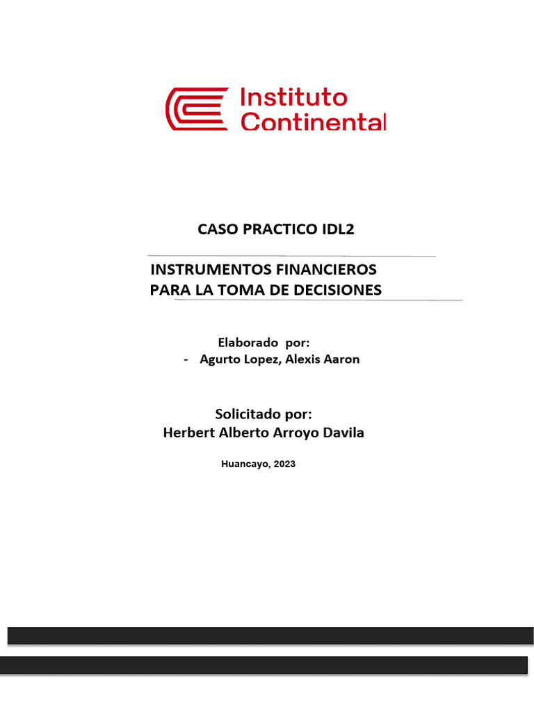 CPP 2 Inst. Financiero | PDF | Dinero | Mercados financieros