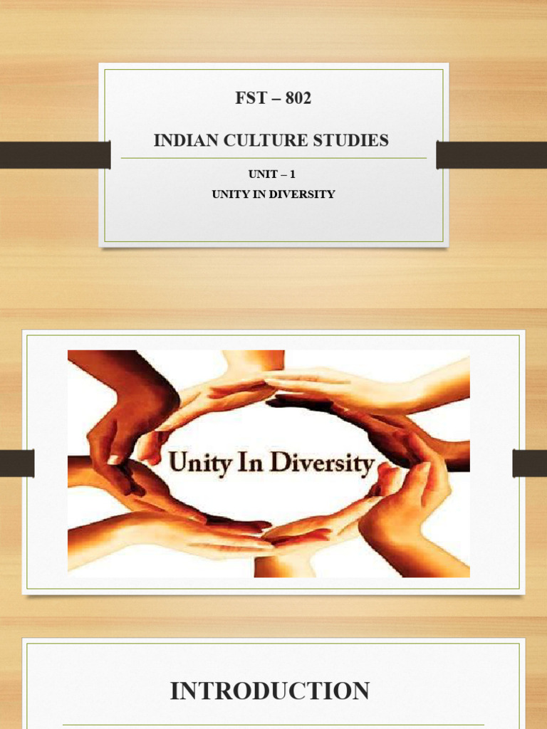 Unity in Diversity: India's Cultural Tapestry | PDF | Multiculturalism ...
