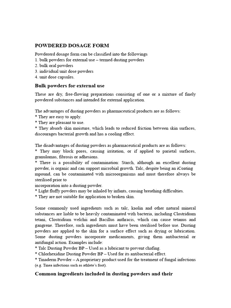 BDT 152 (Powder, Granules and Tablet Dosage Form) | PDF | Tablet ...