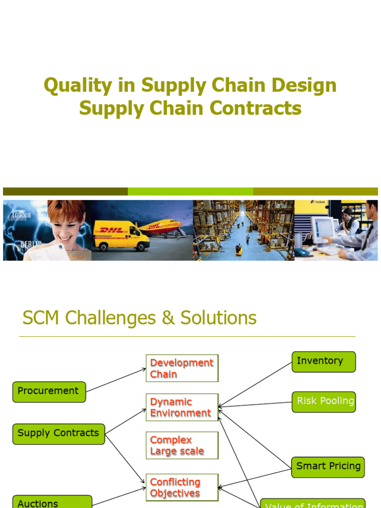 6290 Lec SupplyChainContracts | PDF | Supply Chain | Supply Chain ...